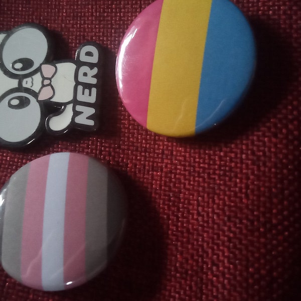 Demigirl Flag Badge | Demigirl Pride Pin Badge | Demigender LGBTQ+ ...