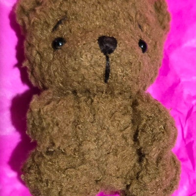 Tiny Plush Cat Collectible Miniature Pet, Little Kitten Toy, Pocket ...
