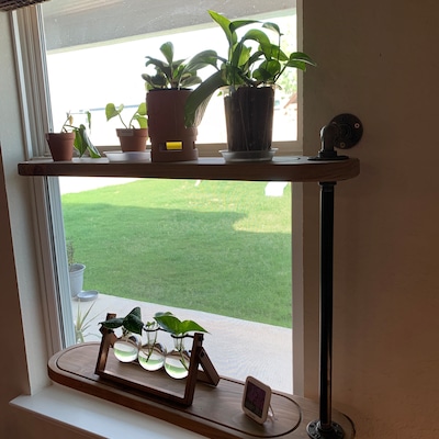 Swivel Shelf With Drip Groove for Window or Wall Industrial - Etsy