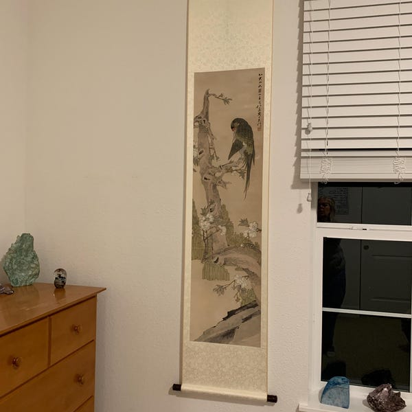 Scroll of the Unborn and the Immortals, Red-crowned Cranes, Horizontal ...