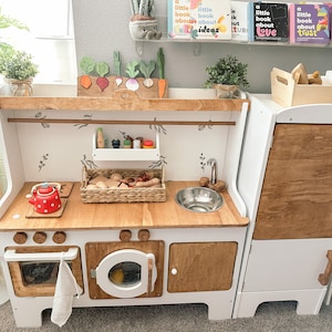 Handmade Wooden Play Kitchen Customizable Special Design - Etsy