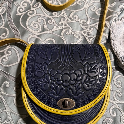 Small Gray Bag, Gray Shoulder Bag, Gray Leather Mini Purse, Embossed ...