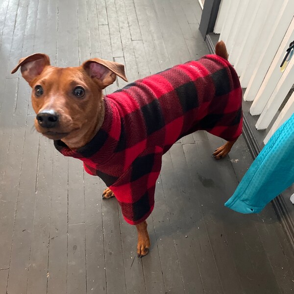 Lumberjack - Dog Pajamas - Small Breed Dog Sweater - Etsy