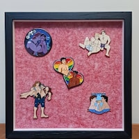 Pin Badge Display Metal-frame, Enamel Pin Display Box for Collector ...
