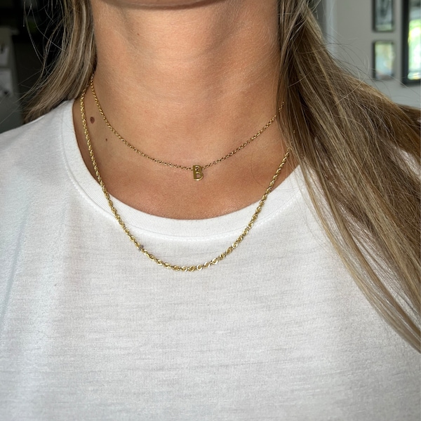 B Necklace | Letter B Necklace, Initial B Necklace, Personalized ...