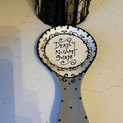 Gothic Spoon Rest, Bat Spoon Rest, Spooky Spoon Rest, Halloween Spoon ...