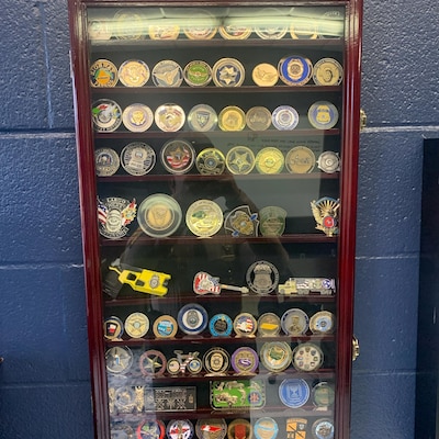 Firefighter Fireman Axe Display Case Cabinet Fire Department Medals ...