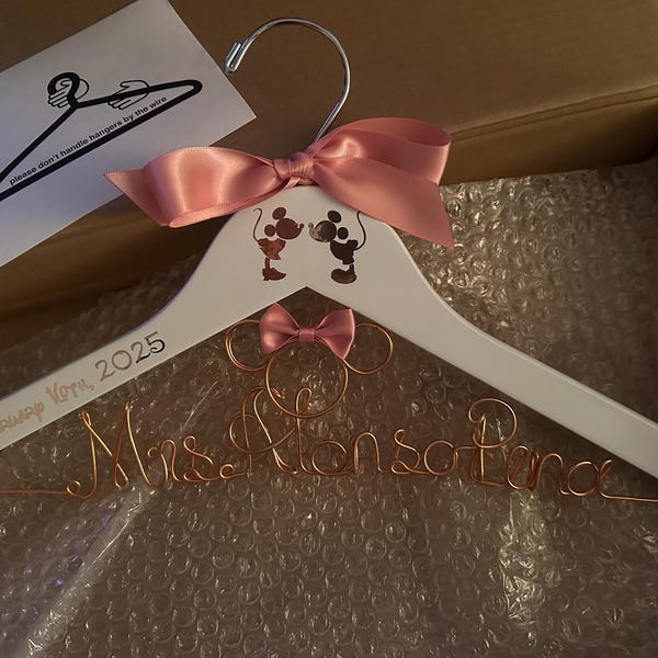 Disney Wedding, Mickey Mouse Hanger,personalized Wedding Hanger,disney ...