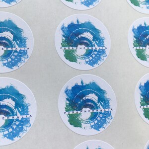 180 Round 60mm Custom Printed Personalised Stickers Labels Seals ...