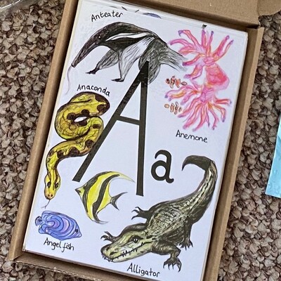 A to Z Menagerie. 26 Animal Alphabet Learning and Teaching Flash Cards ...