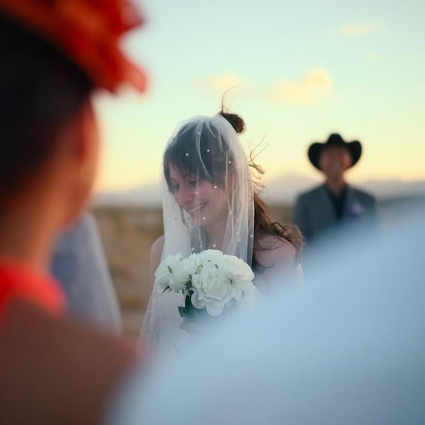 Bridal Flower Veil, Veil With Flower Buds Flowered Veil, 3D Floral Veil ...