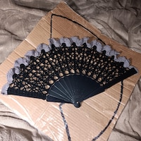 Crown of Petals Crochet Hand Fan Pattern - Hand Fan Crochet Pattern ...