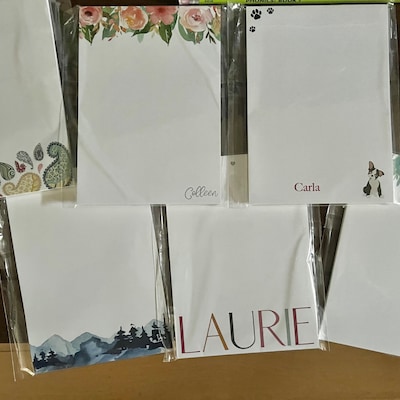 Personalized Cursive Name Notepad Custom Script Name Notepad Teacher ...