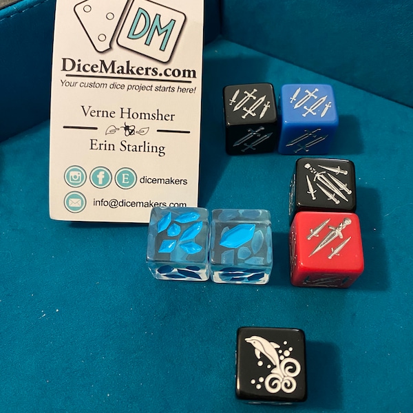 Crystal Dice / Set of 2 / D6 Gem, Pagan, Wiccan - Etsy