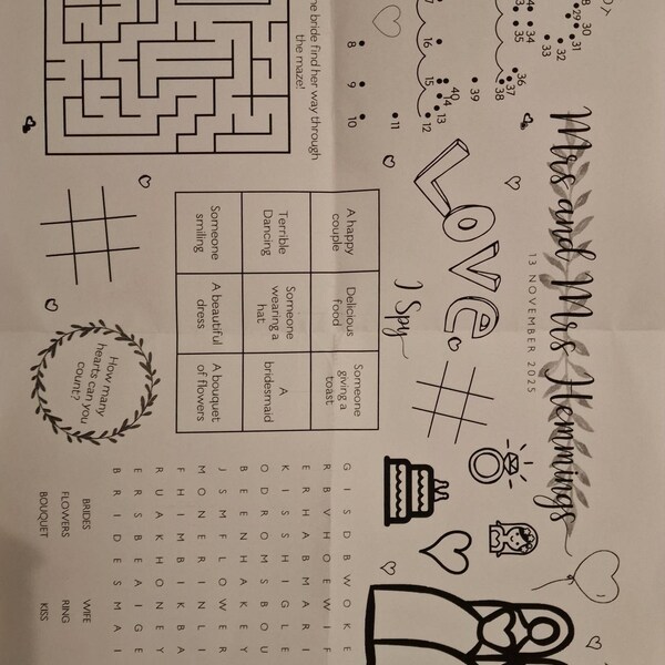 Personalised First Dance Sweepstake With 99 Songs Wedding Activity ...