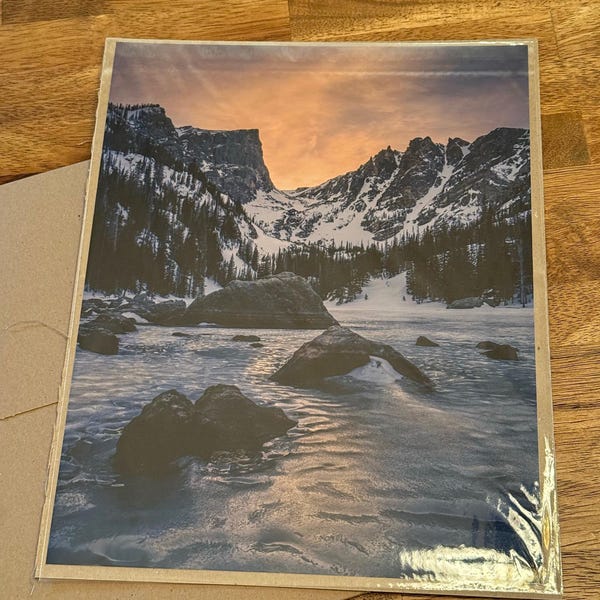 Dream Lake Frozen Ripples – Winter Colorado Wall Art | Rocky Mountains ...