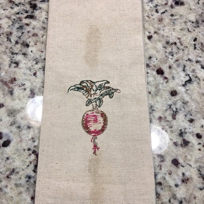 Beet Design Kitchen Turnip Radish Heart and Home EMBROIDERY DESIGN FILE ...