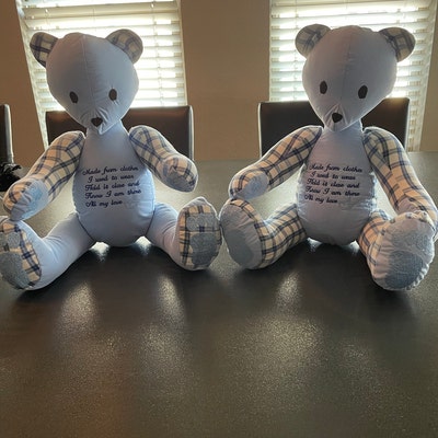 In the Hoop Large Jointed Teddy Bear Memory Bear 10x6 ITH Machine ...