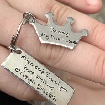 Drive Safe Keychain, Daddy Daughter Gift, Gift From Daughter, Gift for ...