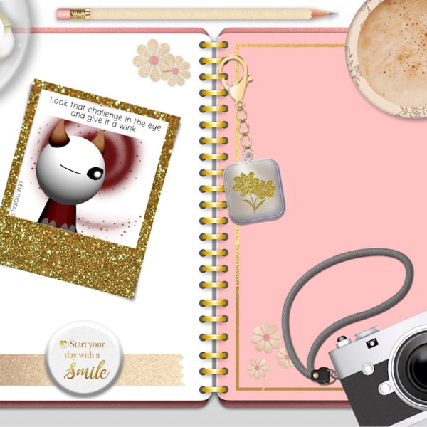 Metallic Realistic Digital Planner Coils - Gold, Silver, Rose Gold ...
