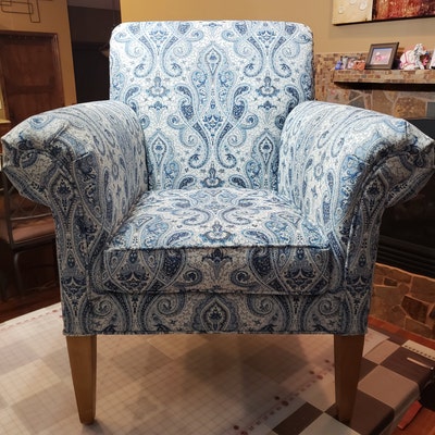 Earth & Sky Stripes Pale Blue Crypton Coated Upholstery Fabric - Etsy