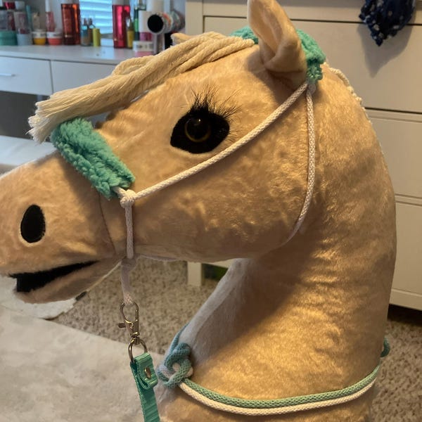 Realistic Hobby Horse, Black Realistic Hobby Horse, Hobby Horse ...