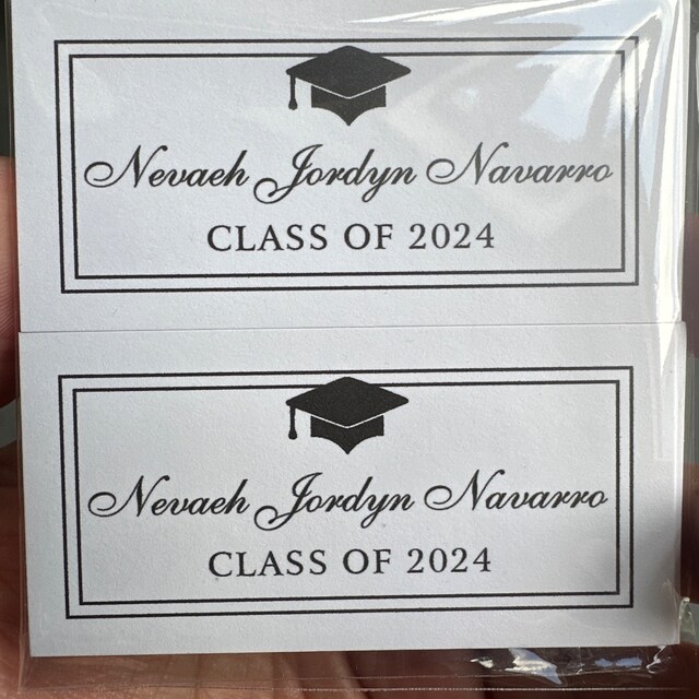 Graduation Name Inserts Template Personalised Graduation Card