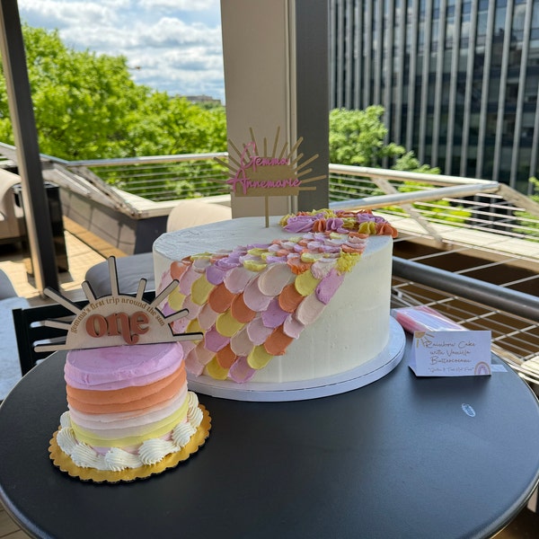 First Trip Around the Sun Cake Topper Sun Cake Topper Boho Sun Themed ...