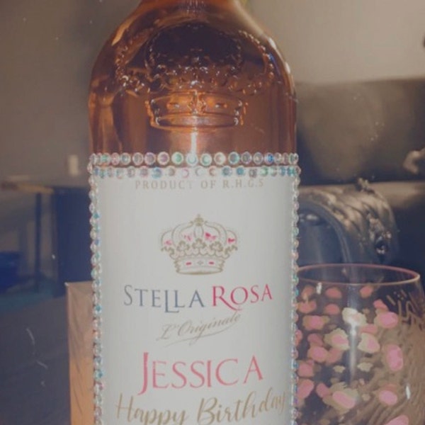 Custom Wine Label,custom Stella Rosa Label,custom Wine Gift,750ml Wine ...