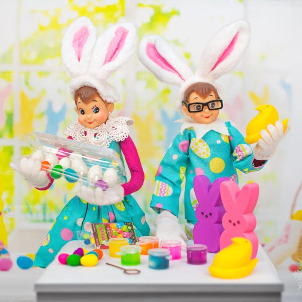 Peep Easter Bunny Set I Easter Basket Decor I 3D Printed Spring Peep ...