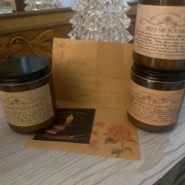 Pride and Prejudice, Jane Austen Gifts, Anniversary Candle, Bookish ...