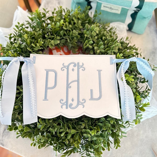 Baby Boy Blue Monogrammed Embroidered Burp Cloth Set or Separates - Etsy