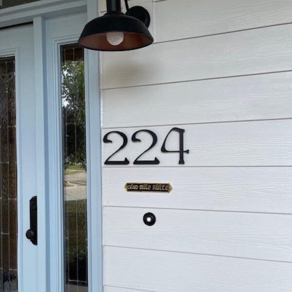 6 Inch Art Deco House Numbers Letters - Etsy