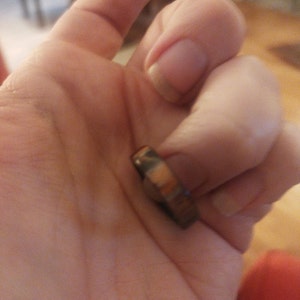 Elk Antler Ring W/ Carbon Fiber Stripes Elk Antler Rings - Etsy
