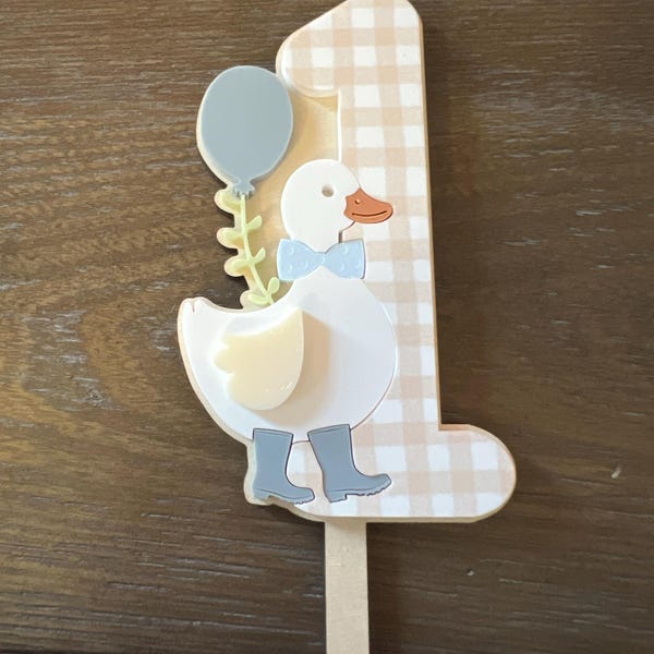 One Silly Goose Cake Topper, Silly Goose Birthday Cake Topper, Custom ...