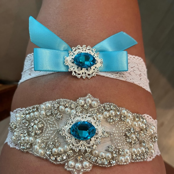 Royal Blue Wedding Garter, Royal Blue Bridal Garter, Royal Blue Garter ...