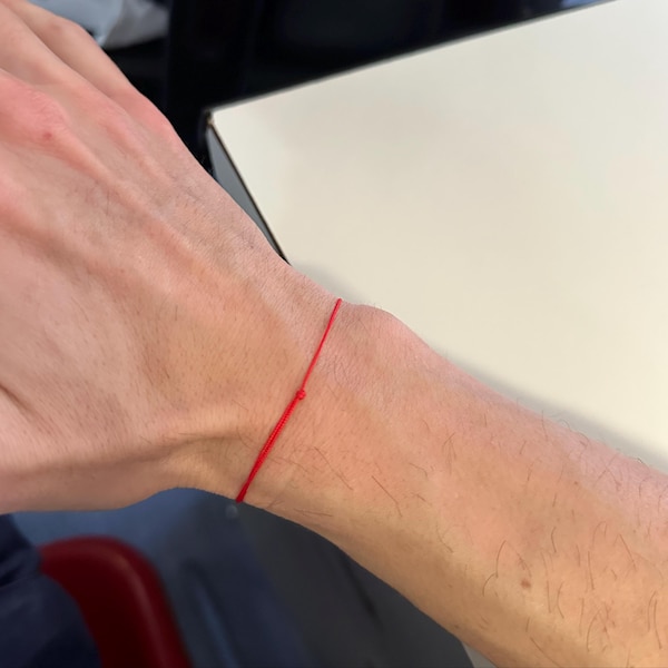 Navy Blue String Surfer Bracelet for Men Blue Thread Bracelet Kabbalah ...