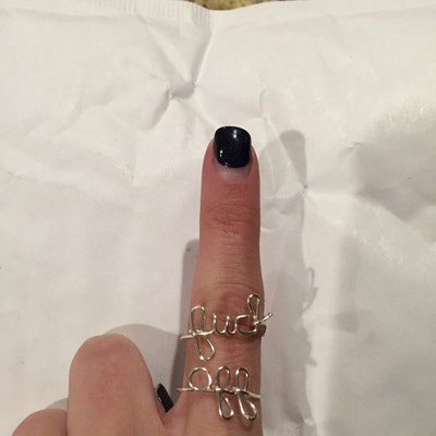 Fuk off Ring, Wire F Word Ring, F off Ring, Set of 2 Rings, Mature ...