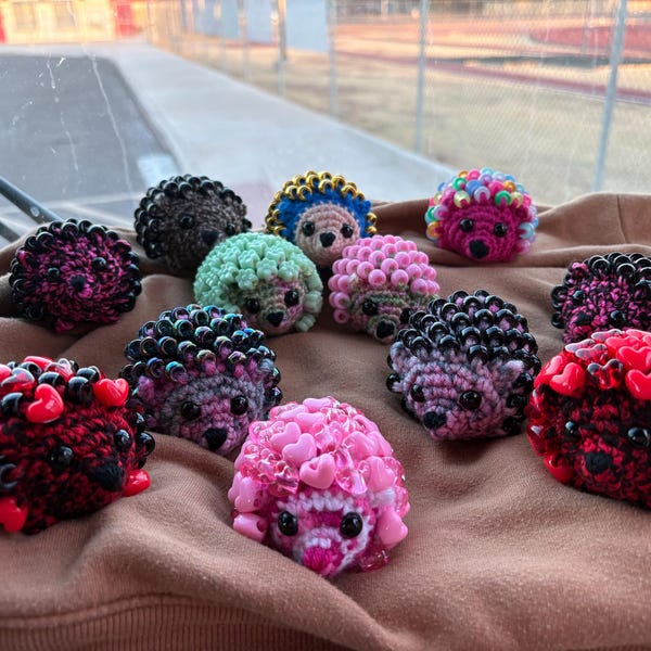 Beaded Fidget Hedgehog Crochet Pattern Crochet Fidget Toy Fidget ...