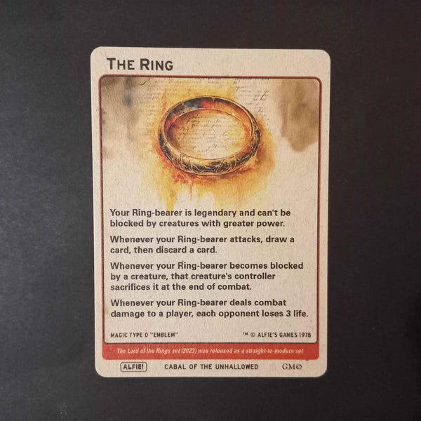 Red Wizard MTG Token X3 Alfie's Adventure by Alfie AA410 - Etsy