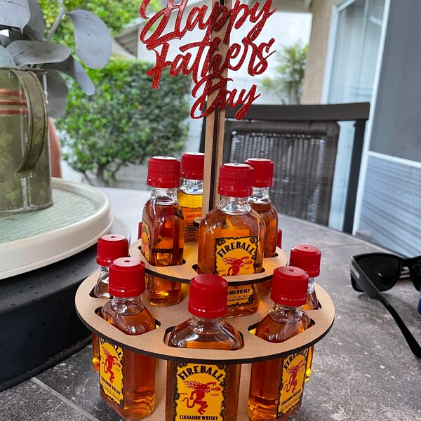 Mini Fireball Bottle Cake Caddy / Digital Laser Cut SVG File ...