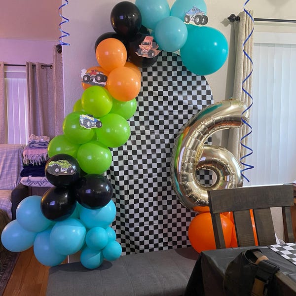 PRINTABLE Set of 9 Large Monster Trucks Cutouts, Standee, Monster Jam ...