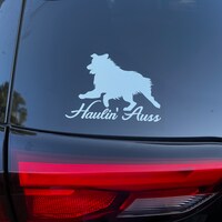 Haulin' Auss Decal Hauling Auss Australian Shepherd Aussie Vinyl Decal ...