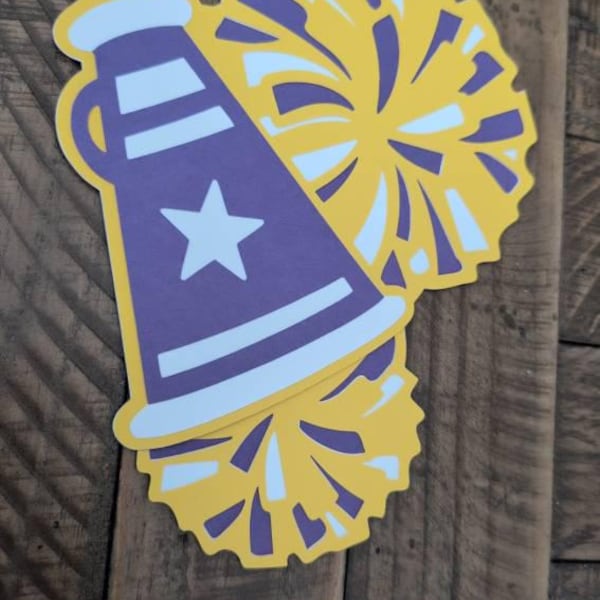 Cheer Gift Card Holder, Megaphone Gift Card Holder, Team Spirit Gift ...