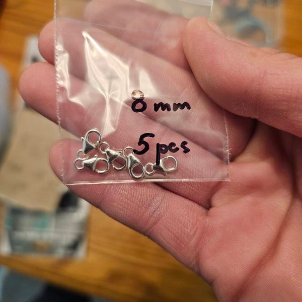Silver Lobster Clasps, Silver Spring Ring Clasps, Silver Claw Clasps ...