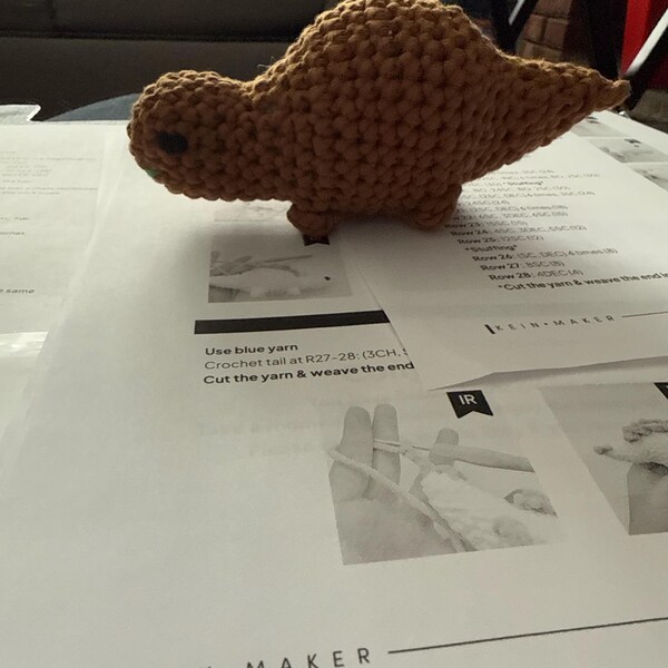 Dinosaur Jurassic World No Sew Crochet Pattern, No Sew Amigurumi ...