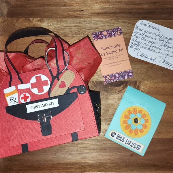 Handmade First Aid Kit Paper Bag: Healthcare Gift - Etsy