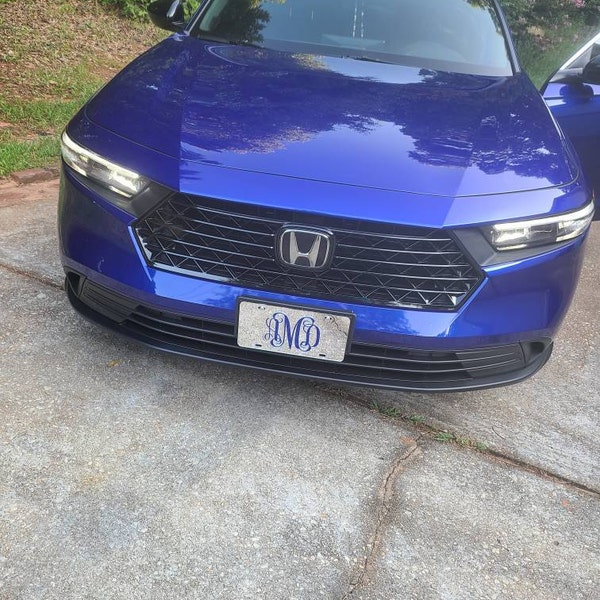Monogram Mirror License Plate - Etsy
