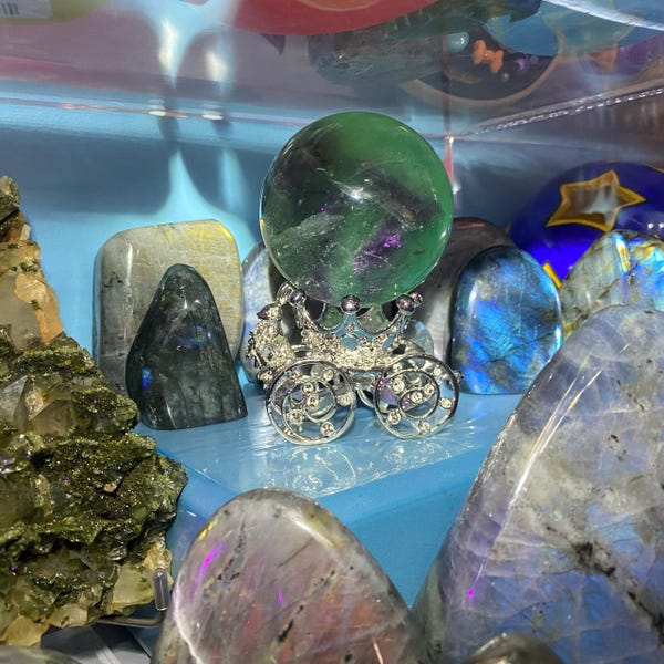 Beautiful Phoenix Crystal Sphere Display | Bird Crystal Ball Holder ...