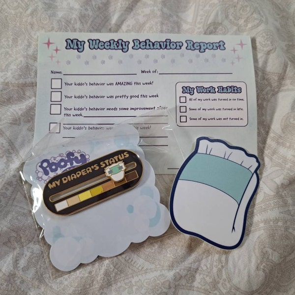 Sleepy Time ABDL Vinyl Sticker Sheet Agere Babyfur Furry - Etsy